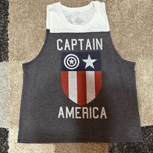 Marvel | Tops | Marvel Captain America Tank Top | Poshmark